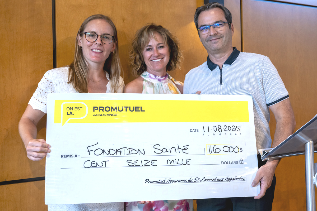 Promutuel remet 116 000 $ à la Fondation Santé - Journal le Montérégien